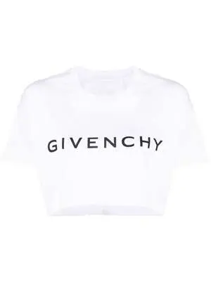 Givenchy Logo-print Cropped T-shirt - White