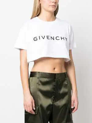 Givenchy Logo-print Cropped T-shirt