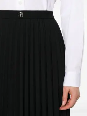 Givenchy 4g-plaque Pleated Midi Skirt