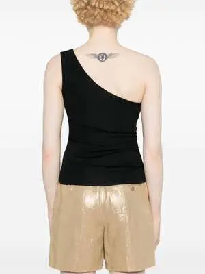 Ralph Lauren Tonal Stitching One-shoulder Top