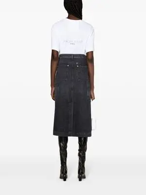 Givenchy High-rise Denim Midi Skirt