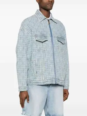 Givenchy 4g-embossed Denim Jacket