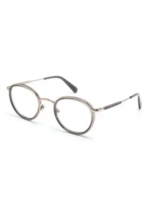 Moncler Oval Eyeglasses - Black