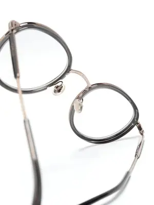 Moncler Oval Eyeglasses - Black