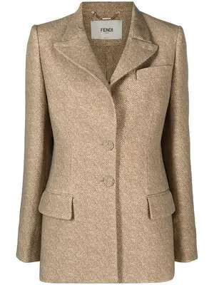 Fendi Single Breasted Jackets For Women