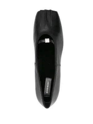Givenchy 4g-plaque Pleated Ballerina Shoes