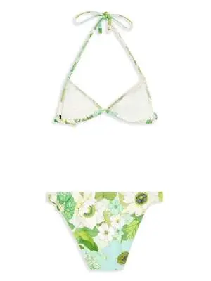 TOM FORD Floral Print Bikini Set - Blue