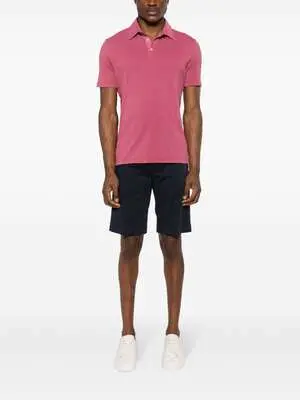 Fedeli Piqué-weave Polo Shirt - Pink