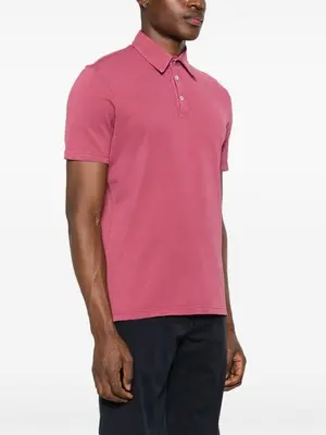 Fedeli Piqué-weave Polo Shirt - Pink