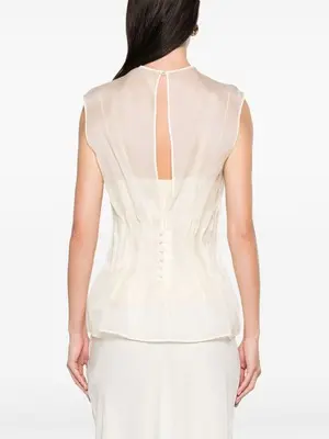 Khaite Westin Semi-sheer Blouse