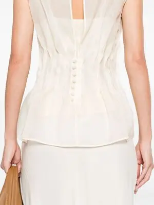 Khaite Westin Semi-sheer Blouse