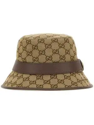 Gucci Gg Supreme Bucket Hat Brown