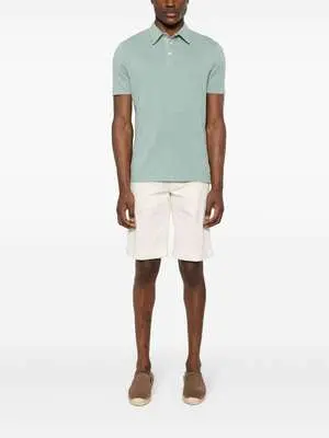 Fedeli Piqué-weave Polo Shirt - Green