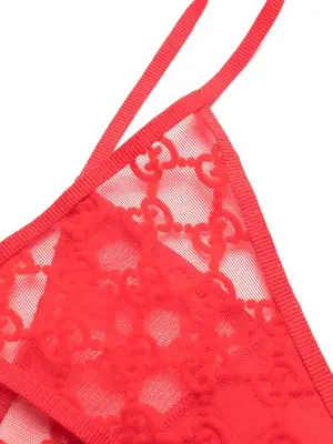 Gucci Gg Semi-sheer Lingerie Set