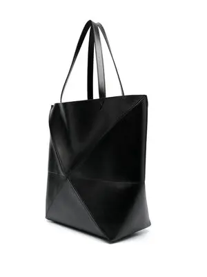 Loewe Puzzle Fold Tote Bag - Black