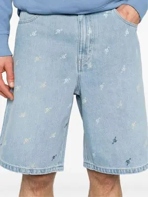 Axel Arigato Miles Mid-rise Denim Shorts