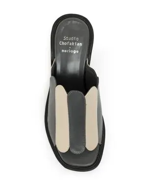 STUDIO CHOFAKIAN Studio 125 45mm Leather Sandals - Grey