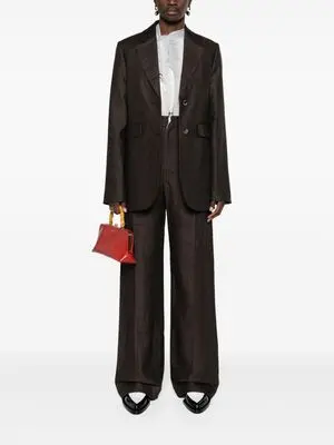 Loewe Single-breasted Linen Blazer