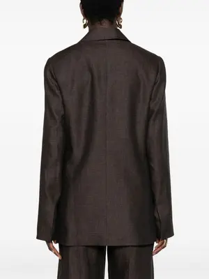 Loewe Single-breasted Linen Blazer