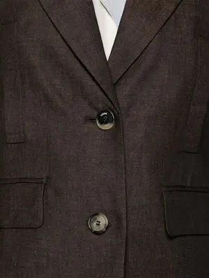 Loewe Single-breasted Linen Blazer
