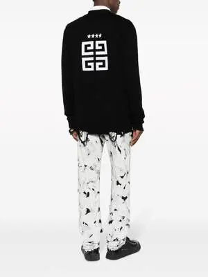 Givenchy 4g-motif Cotton Jumper - Black