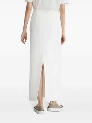 Brunello Cucinelli Cotton Maxi Skirt - Neutrals