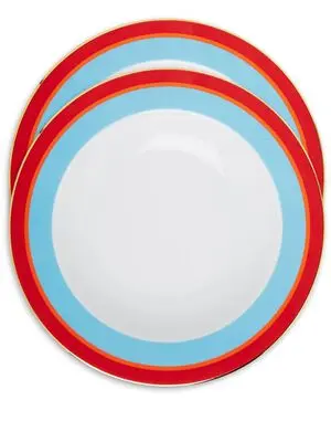 La DoubleJ Rainbow Soup Plates - Blue