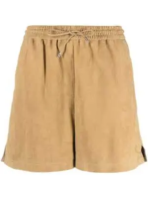 Loewe Logo-patch Leather Shorts