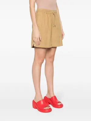 Loewe Logo-patch Leather Shorts
