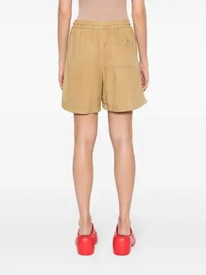 Loewe Logo-patch Leather Shorts