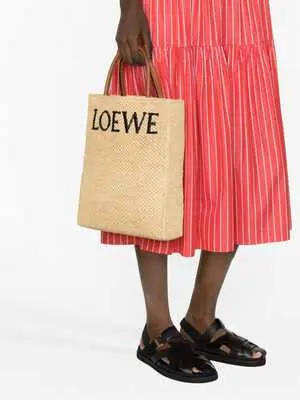Loewe Raffia Tote Bag - Neutrals