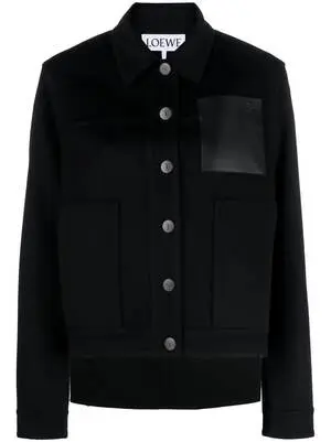 Loewe Anagram Debossed Shirt Jacket