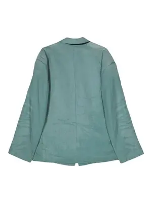Martine Rose Bleached-effect Poplin Blazer