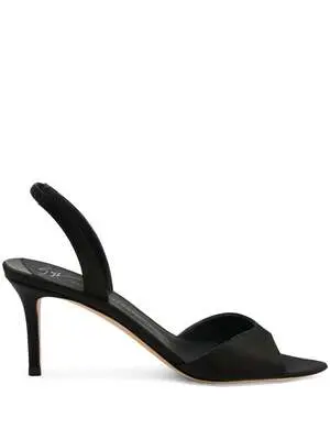 Giuseppe Zanotti Black Suede Slingback Heels