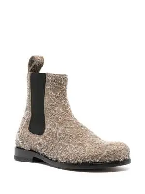 Loewe Textured Round-toe Boots