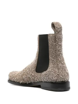 Loewe Textured Round-toe Boots