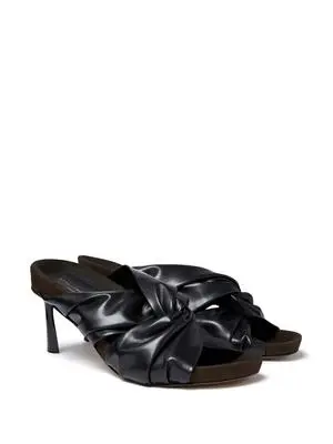 Stella McCartney Twist-detail Sandals - Black
