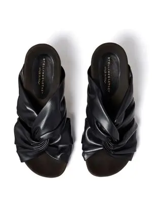 Stella McCartney Twist-detail Sandals - Black