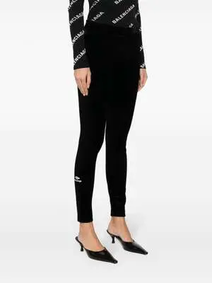 Balenciaga Velvet Ski Leggings