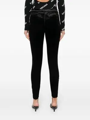 Balenciaga Velvet Ski Leggings