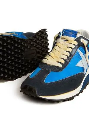 GOLDEN GOOSE Marathon Star-print Sneakers - Blue