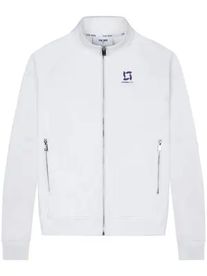 TEAM WANG DESIGN Logo-print Zipped Track Jacket - White