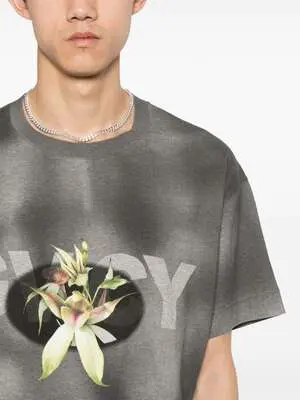 Givenchy Logo-print Faded T-shirt - Black