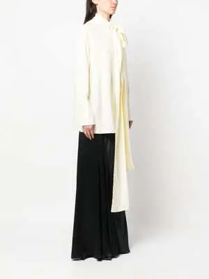 Givenchy Pussy-bow Silk Blouse - Neutrals