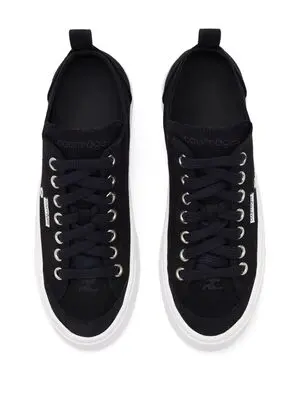 COURREGES Canvas 01 Lace-up Sneakers - Black