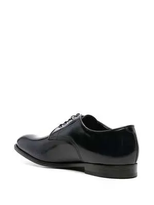 DOUCAL'S Leather Derby Shoes - Black