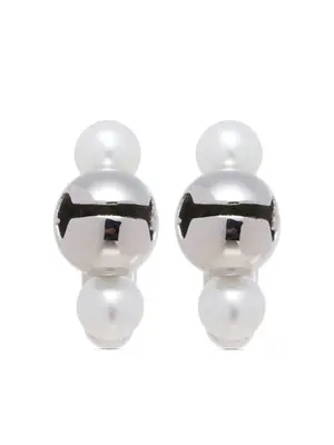 Simone Rocha Bell-charm Hoop Earrings