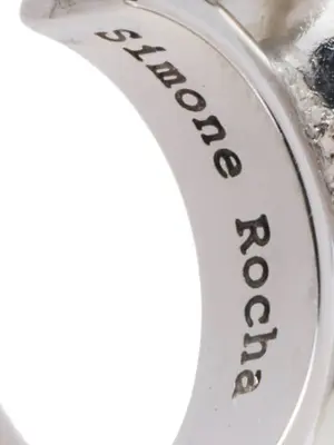 Simone Rocha Bell-charm Hoop Earrings