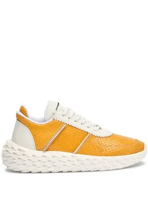 GIUSEPPE ZANOTTI Urchin Leather Sneakers - Yellow