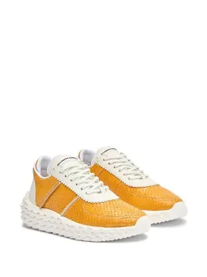 GIUSEPPE ZANOTTI Urchin Leather Sneakers - Yellow